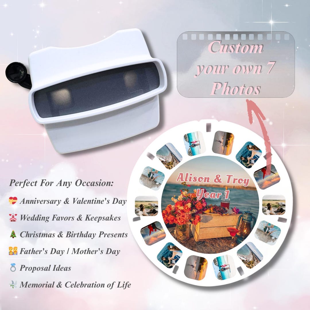 Custom Viewmaster Photo Reel, Personalized Viewfinder Keepsake for ...