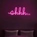 Shh Neon Sign, LED Wall Decor - Etsy