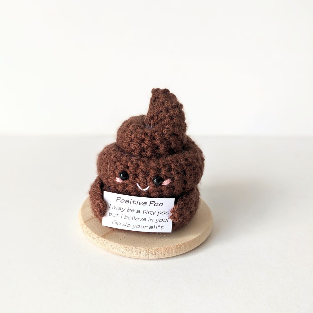 Positive Poo, Poop Emotional Support Toy, Anxiety Relief Desk Accessory ...