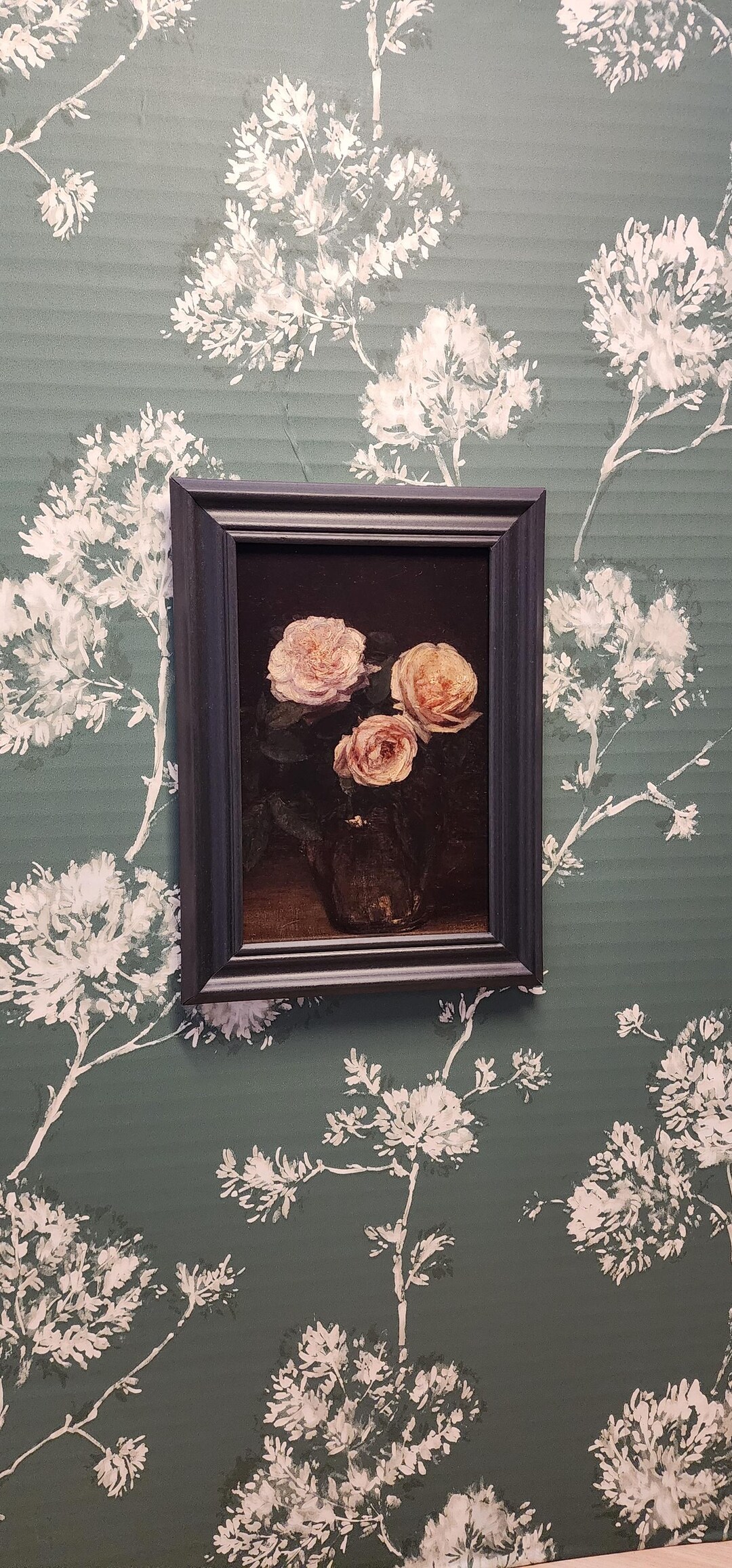 Vintage Flowers in a Vase Plug in Photo Frame - Etsy