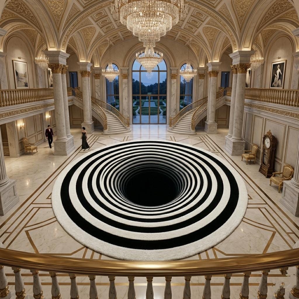3D Optical Illusion Rug, Black White Spiral Carpet, Modern Abstract ...