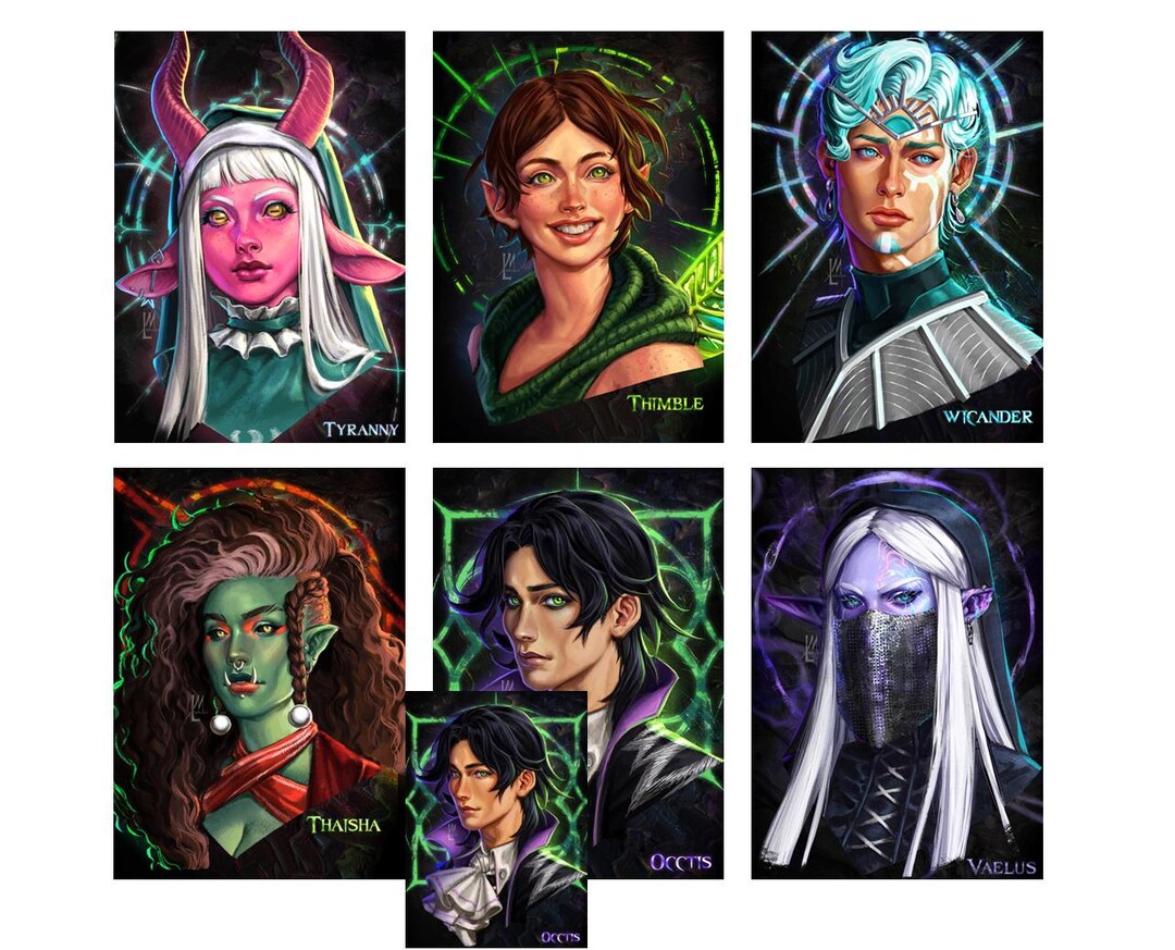 Critical Role Campaign 4 Portrait Prints - Etsy