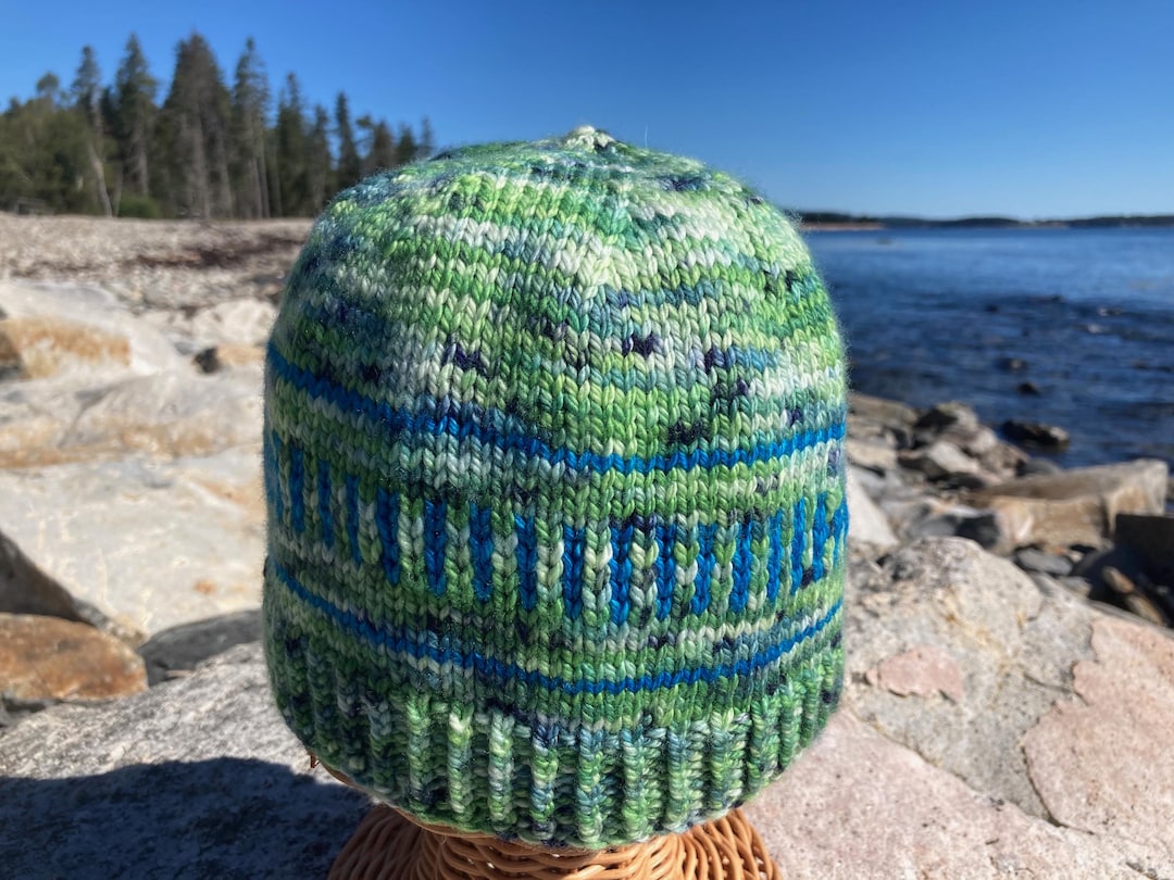 Hand Knit Toque-island Colors - Etsy