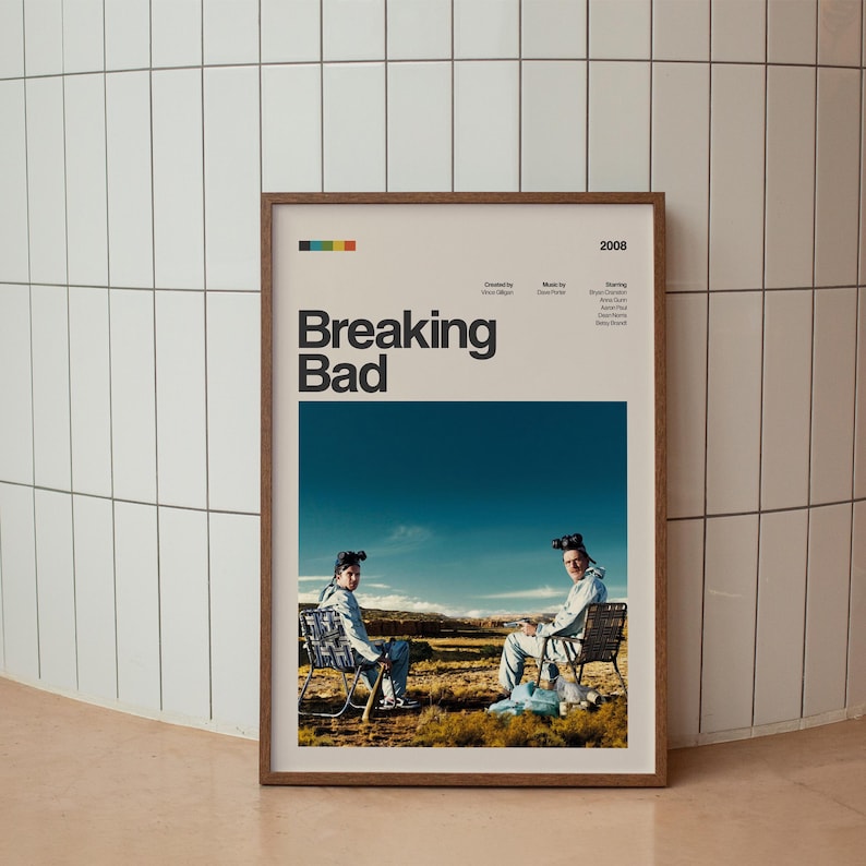 Breaking Bad Tv Series Poster, Retro Minimalist Tv Show Print - Etsy