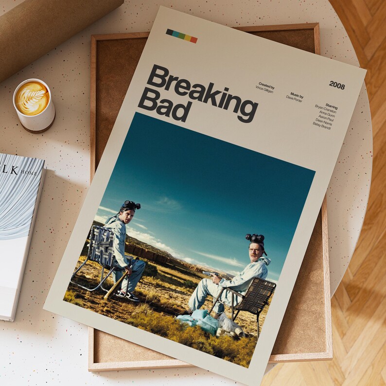Breaking Bad Tv Series Poster, Retro Minimalist Tv Show Print - Etsy