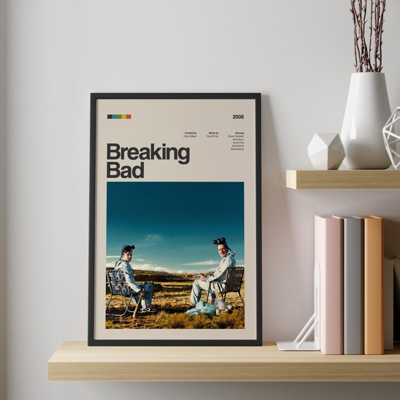 Breaking Bad Tv Series Poster, Retro Minimalist Tv Show Print - Etsy