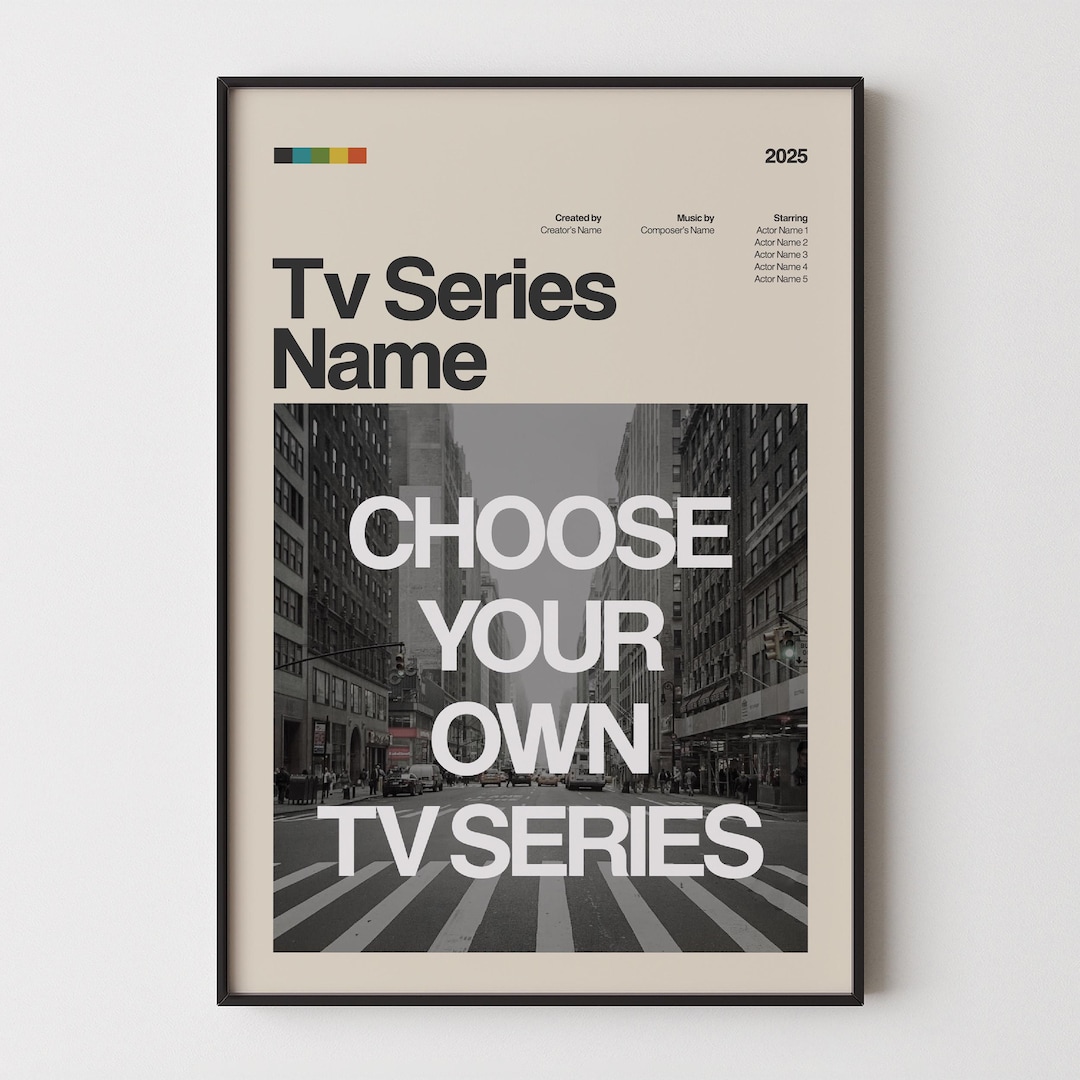 Custom Tv Series Poster, Choose Your Tv Show Print, Personalized Tv ...
