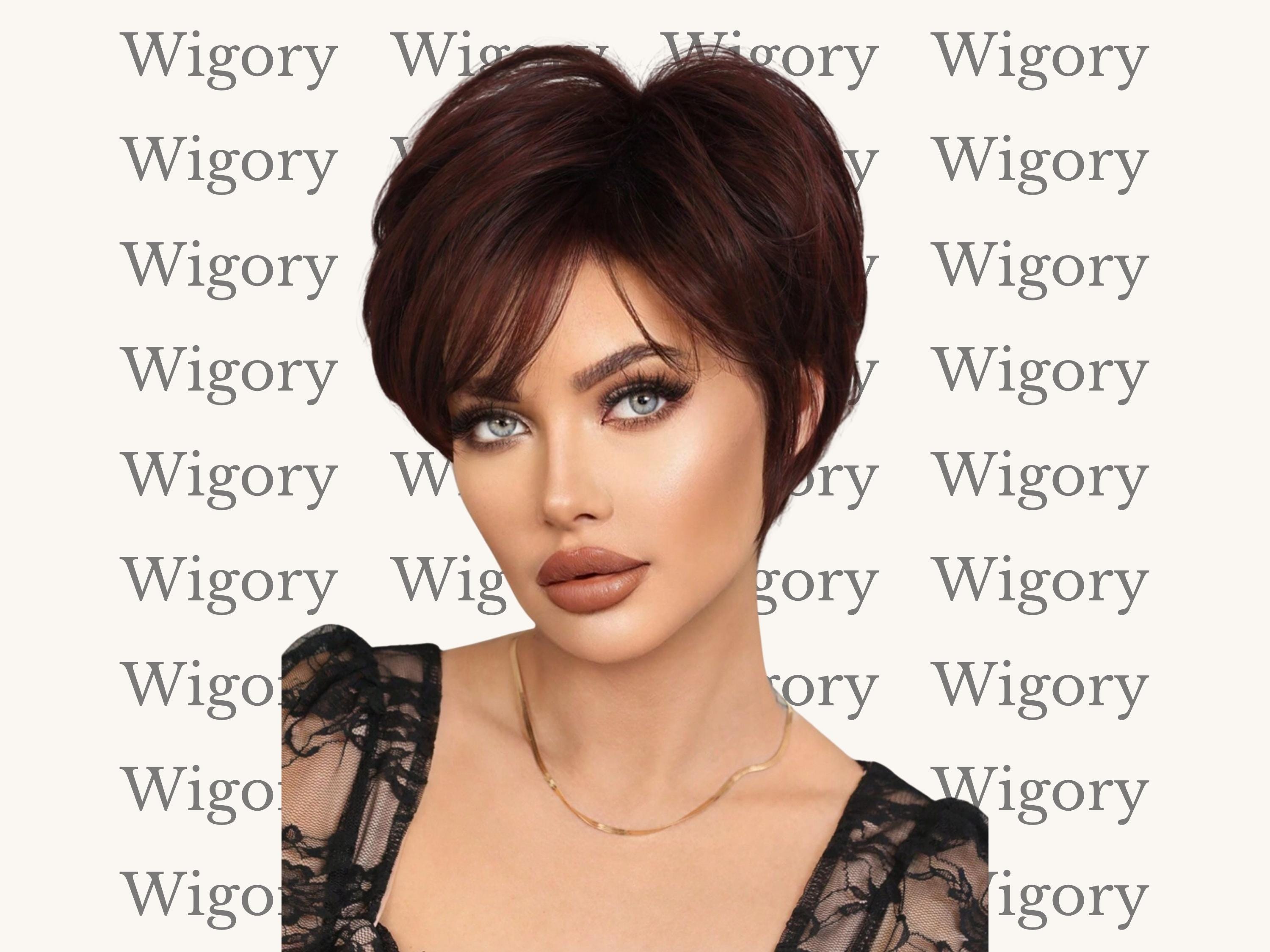 Short Dark Red Pixie Wig – 10