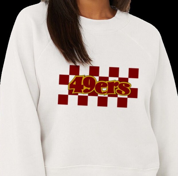 49ers / Niners Retro With Checkers SVG File, Cut File - Etsy
