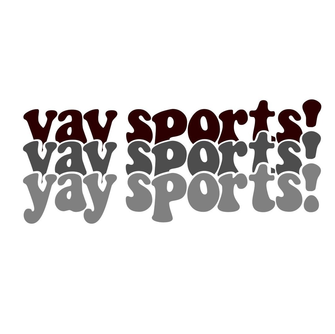 Yay Sports Bubble Letter SVG File, Cut File - Etsy