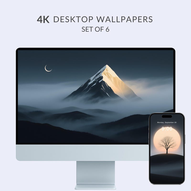 4k Desktop Wallpaper Ai - Etsy UK