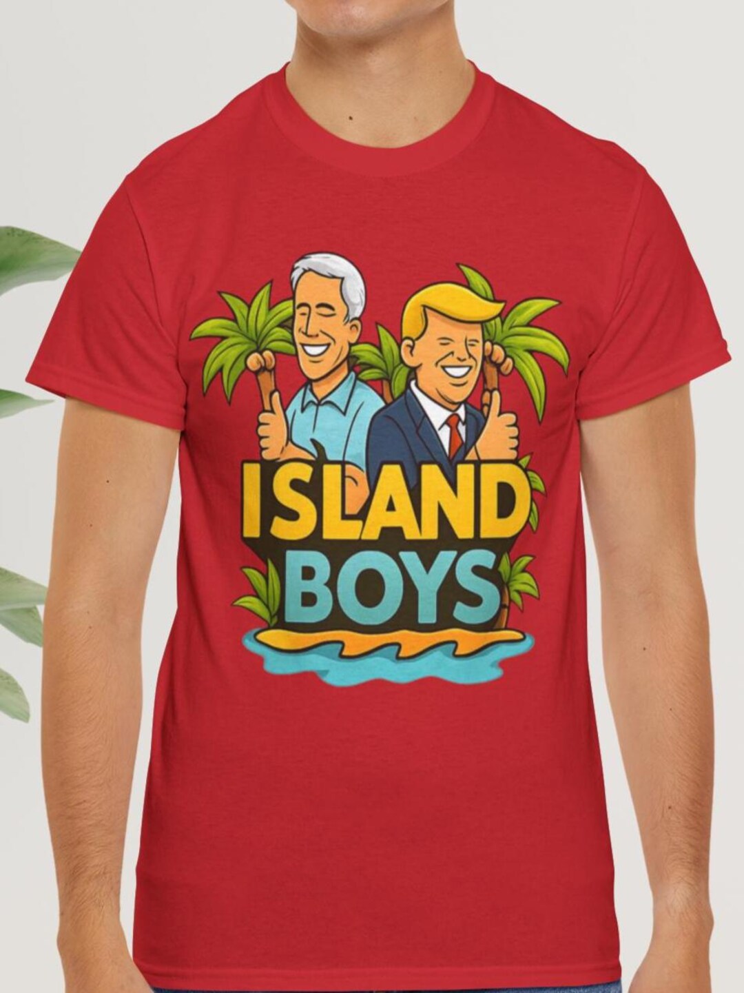 Island Boys Parody Political Cartoon T-shirt, Satirical Humor Graphic ...
