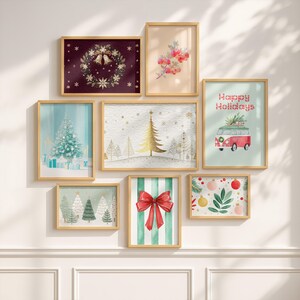 Aesthetic Christmas Wall Art Bundle 80+ | Holiday Prints Set | Xmas ...