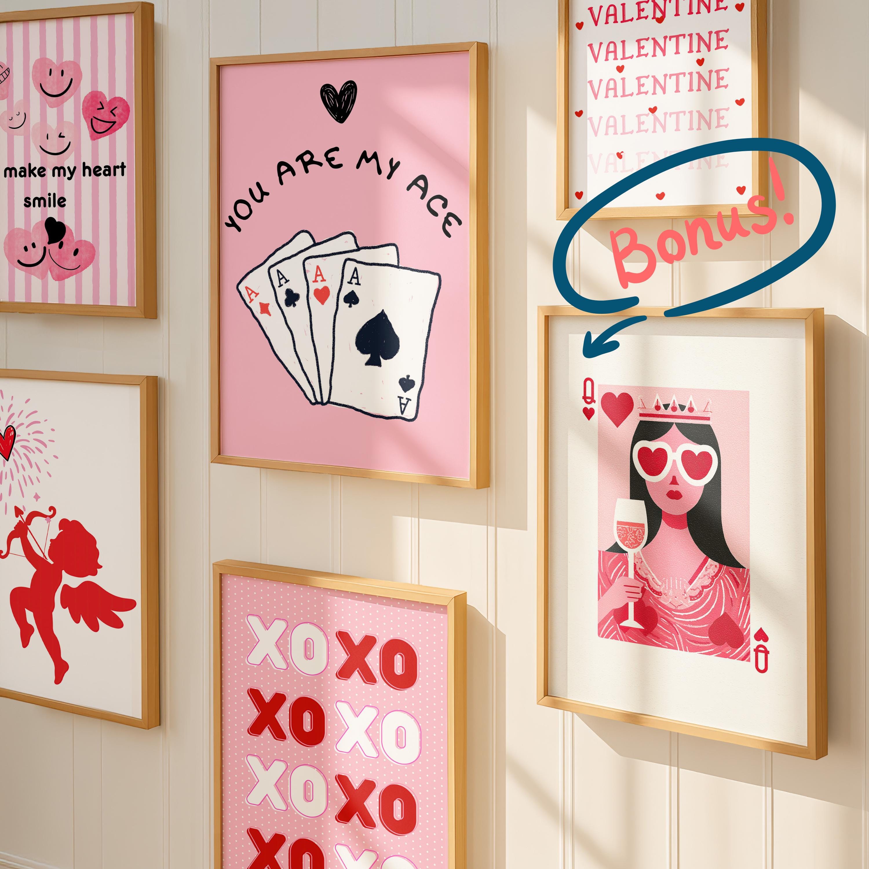 Pink Valentine Poster Set 30+ | Romantic Love Prints |dopamine Decor ...