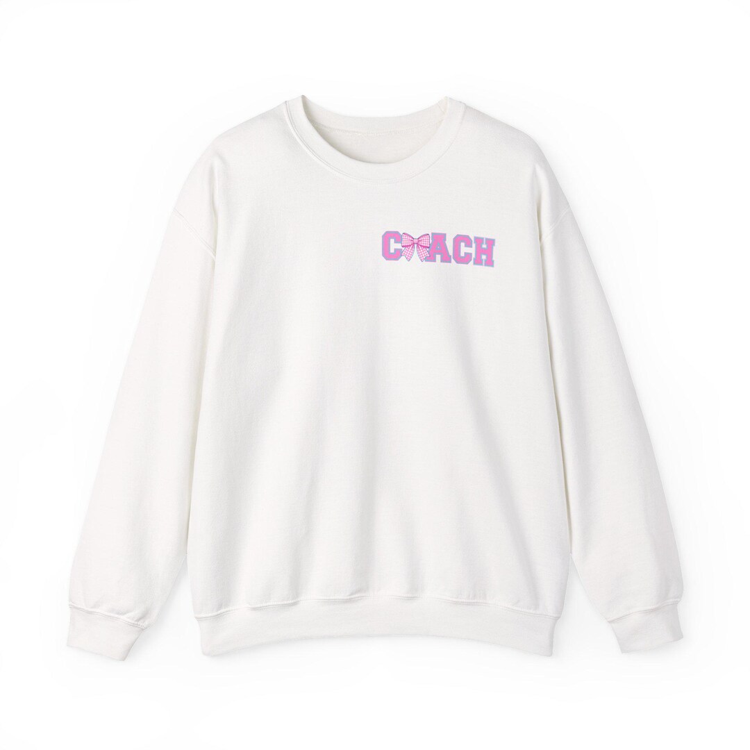 Cheer Coach Crewneck Sweatshirt - Cozy Team Spirit Apparel, Perfect for ...