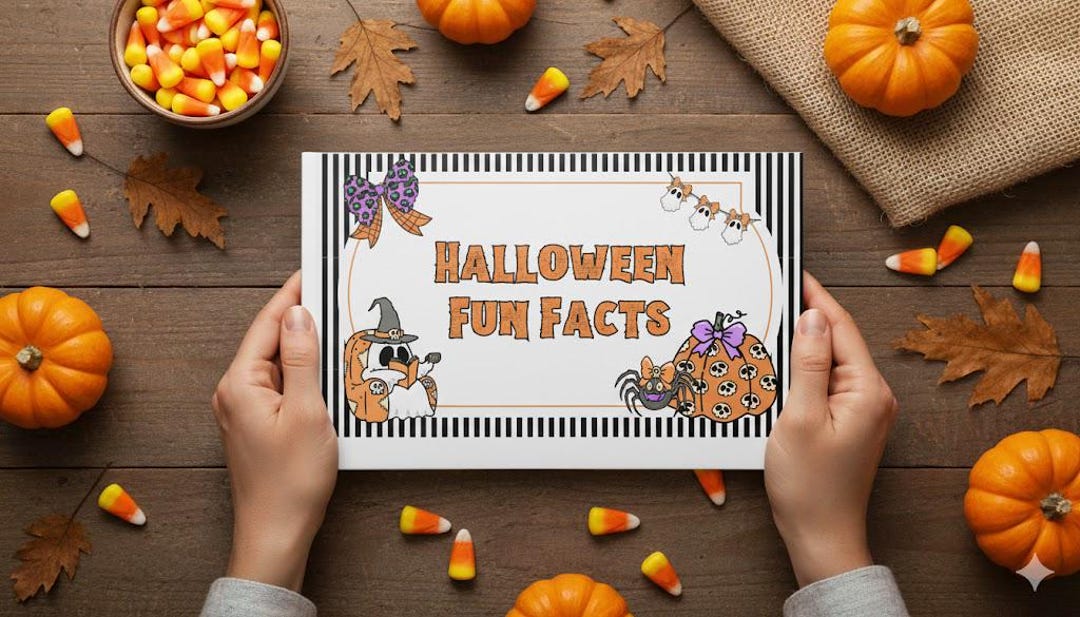 Halloween Fun Facts Book for Kids | Printable/downloadable Digital PDF ...