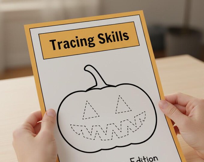 Printable Halloween Trace & Color Sheets - Tracing Worksheets for ...