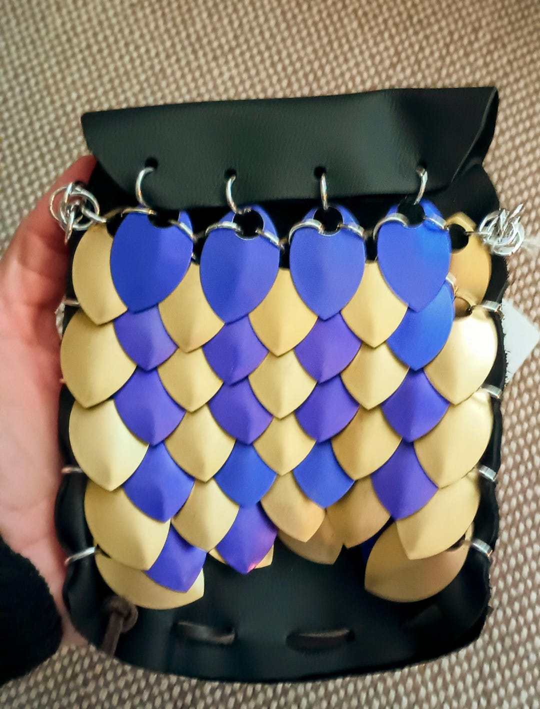 Dragon Skin Leather Hand Pouches - Etsy