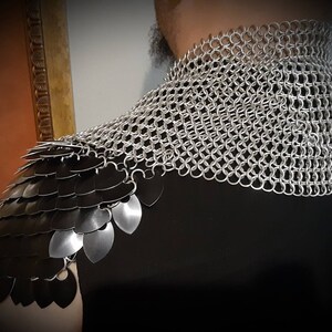 Mantle With Scalemaile Pauldrons - Etsy
