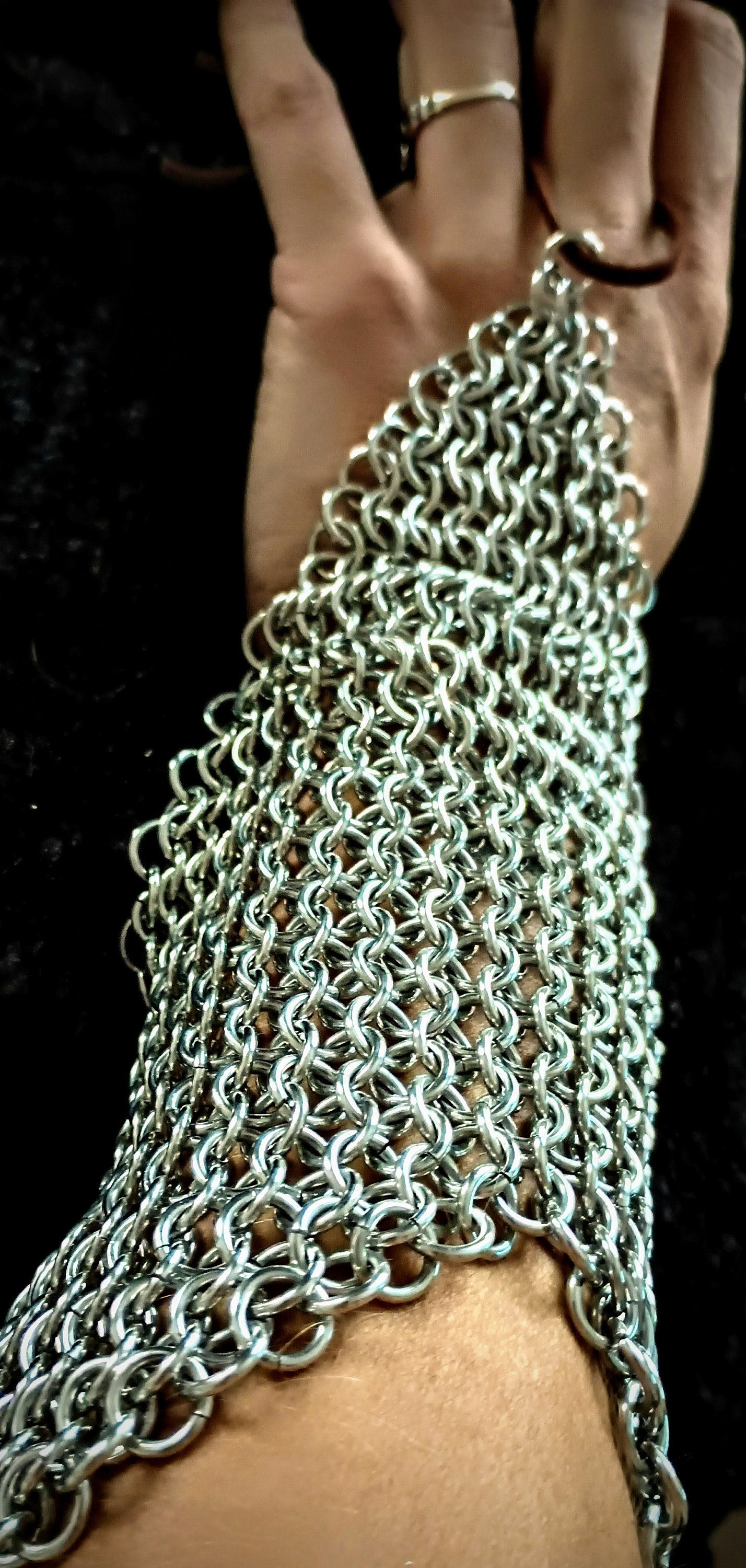 Medieval Chainmaile Fantasy Bracers - Etsy