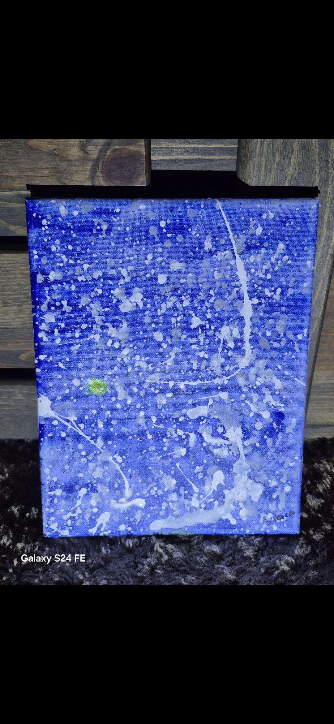 The Sun and the Clouds Acrylic Splatter Paint Painting - Etsy