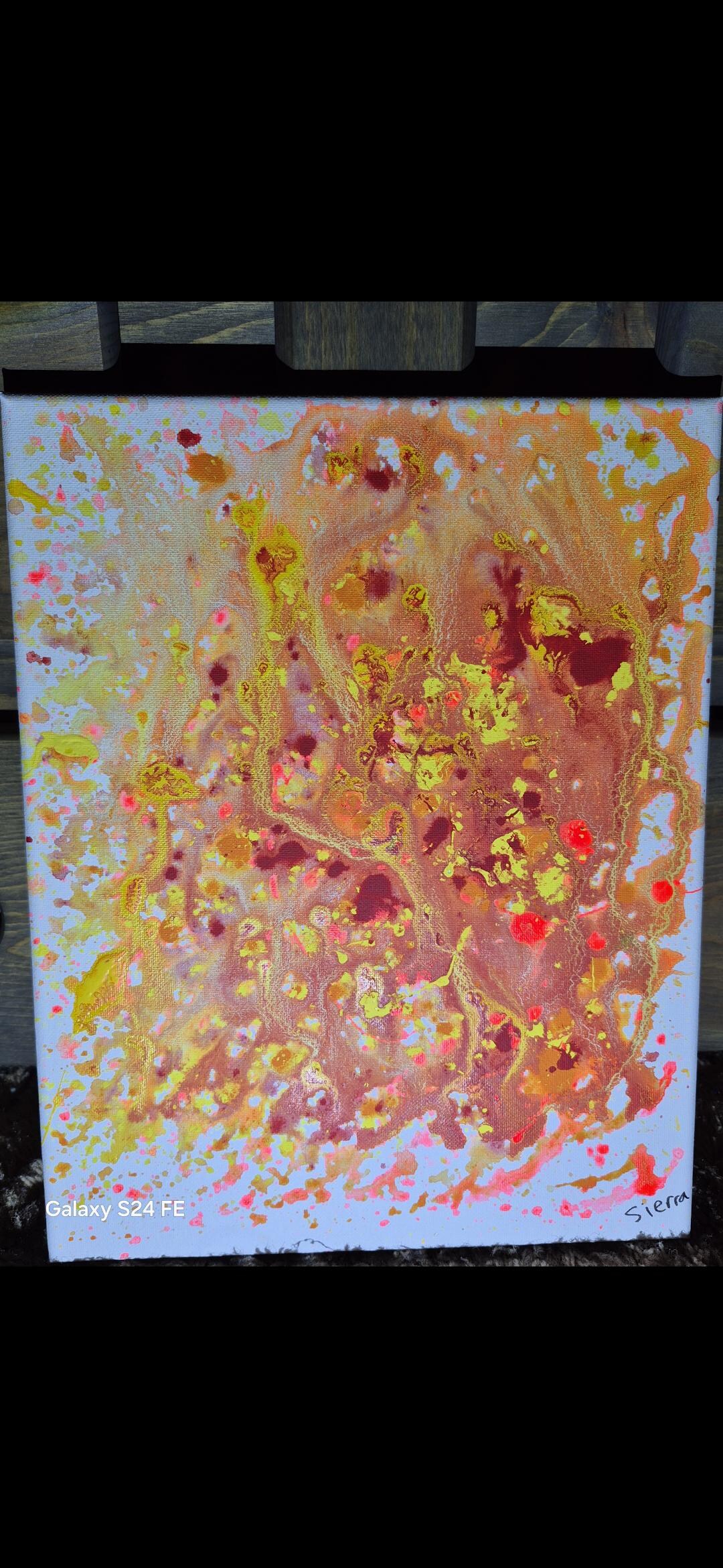 The Power of Fire Splatter Paint Painting - Etsy