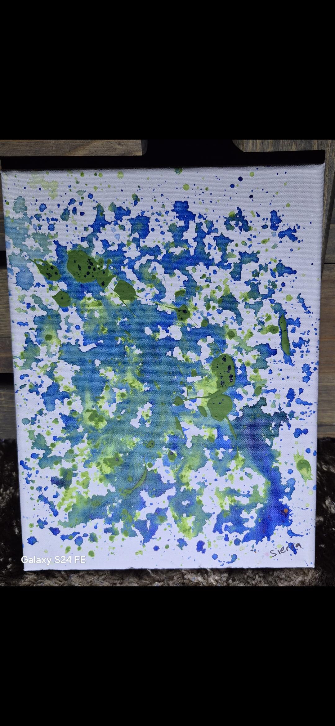 Earth Day Acrylic Splatter Paint Painting - Etsy
