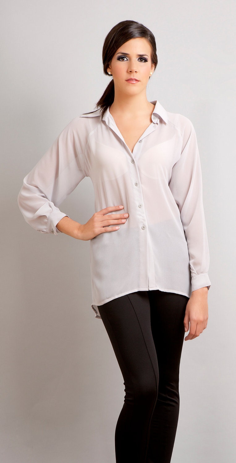 Love Lace Back Holiday Button Down Blouse Top Dove Grey M L - Etsy