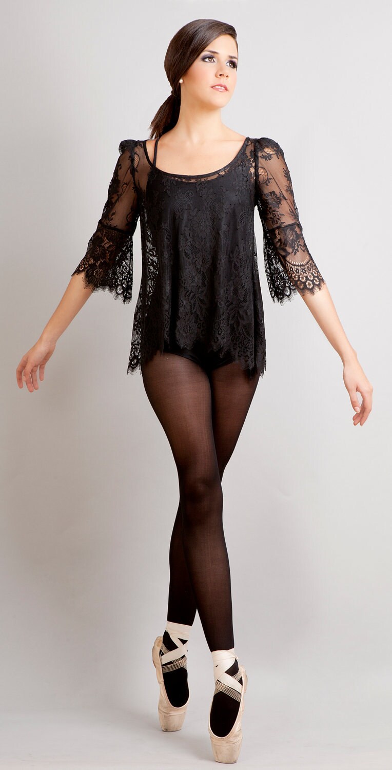 Black Swan French Lace Scalloped Tunic S M L Custom - Etsy