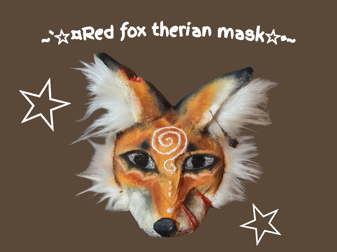 Red Fox Therian Mask - Etsy