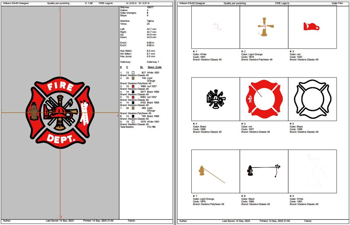 Maltese Cross Firefighter Embroidery Designs: Multiple Sizes, Formats ...