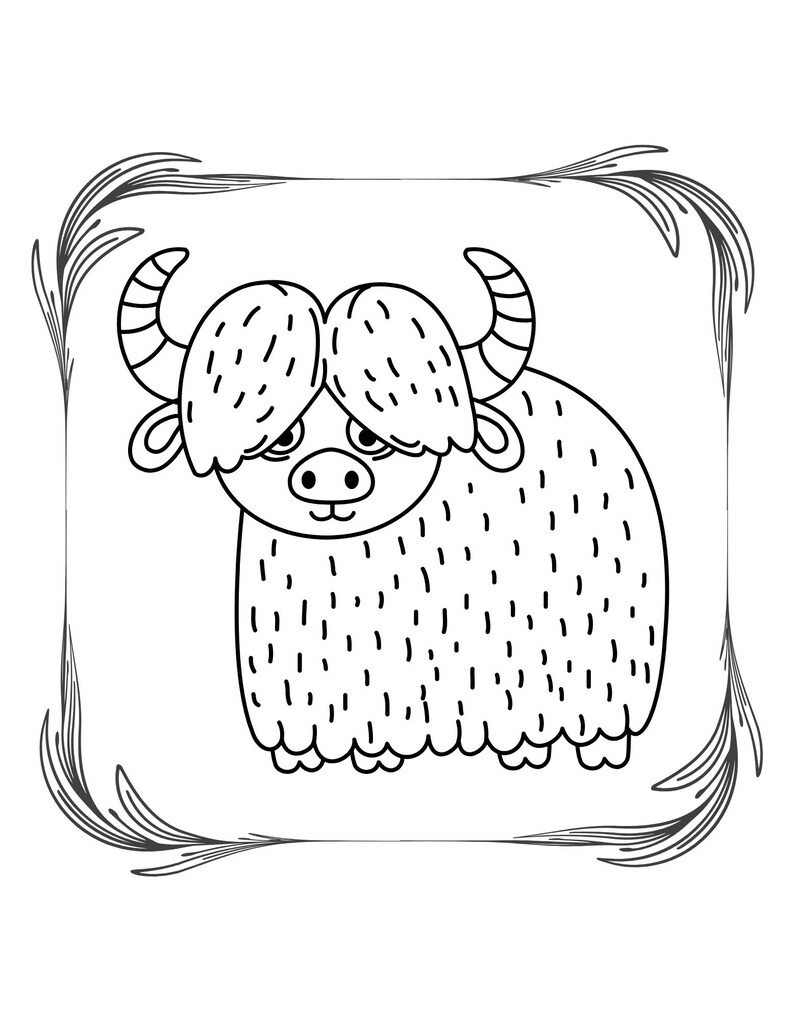 Funny Animals Coloring Pages. 52 Cute Animal Coloring Sheets. Printable ...