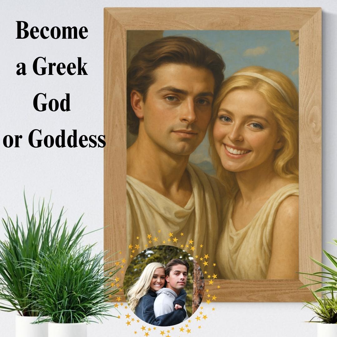 Custom Ancient Greek Portrait: Personalized Digital Wall Art (digital ...
