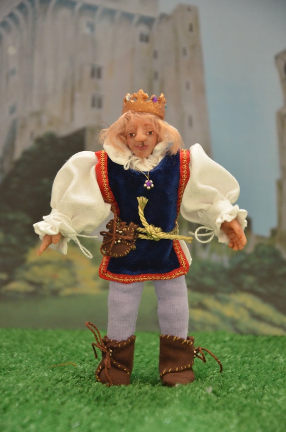 1/12 Scale Dollhouse Miniature Posable Medieval King Doll | Etsy