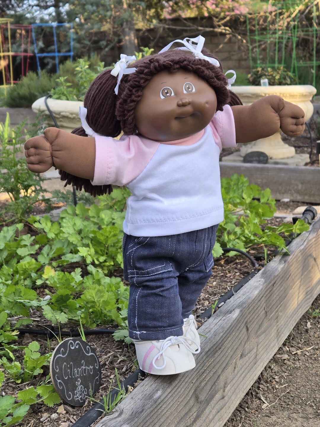 Cabbage Patch Doll Clothes - for 16" - 18" Girl Dolls - Light Pink and ...