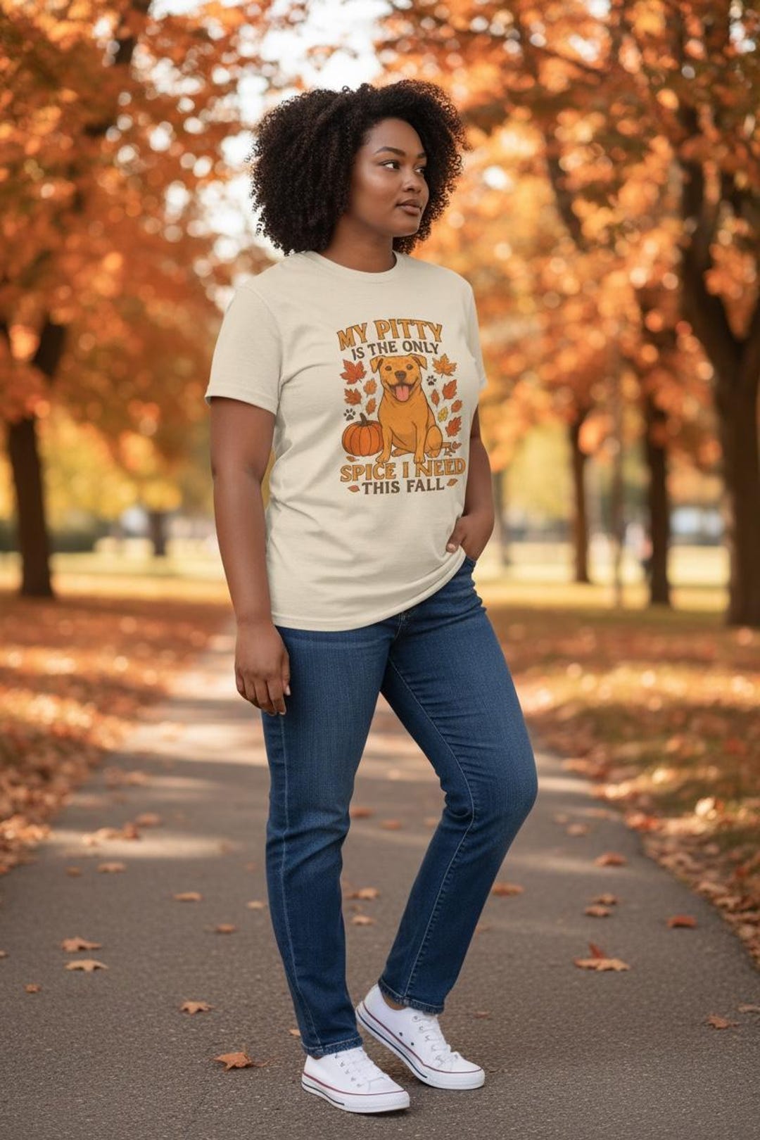 My Pitty is the Only Spice I Need This Fall Shirt • Pitbull Fall T ...