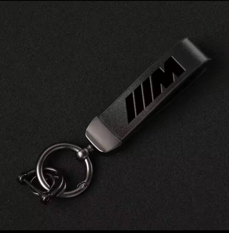 Luxury Genuine Leather Keychain | Car Key Ring for BMW M Series ...