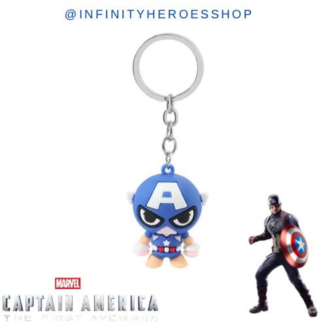 Captain America Keychain - Etsy
