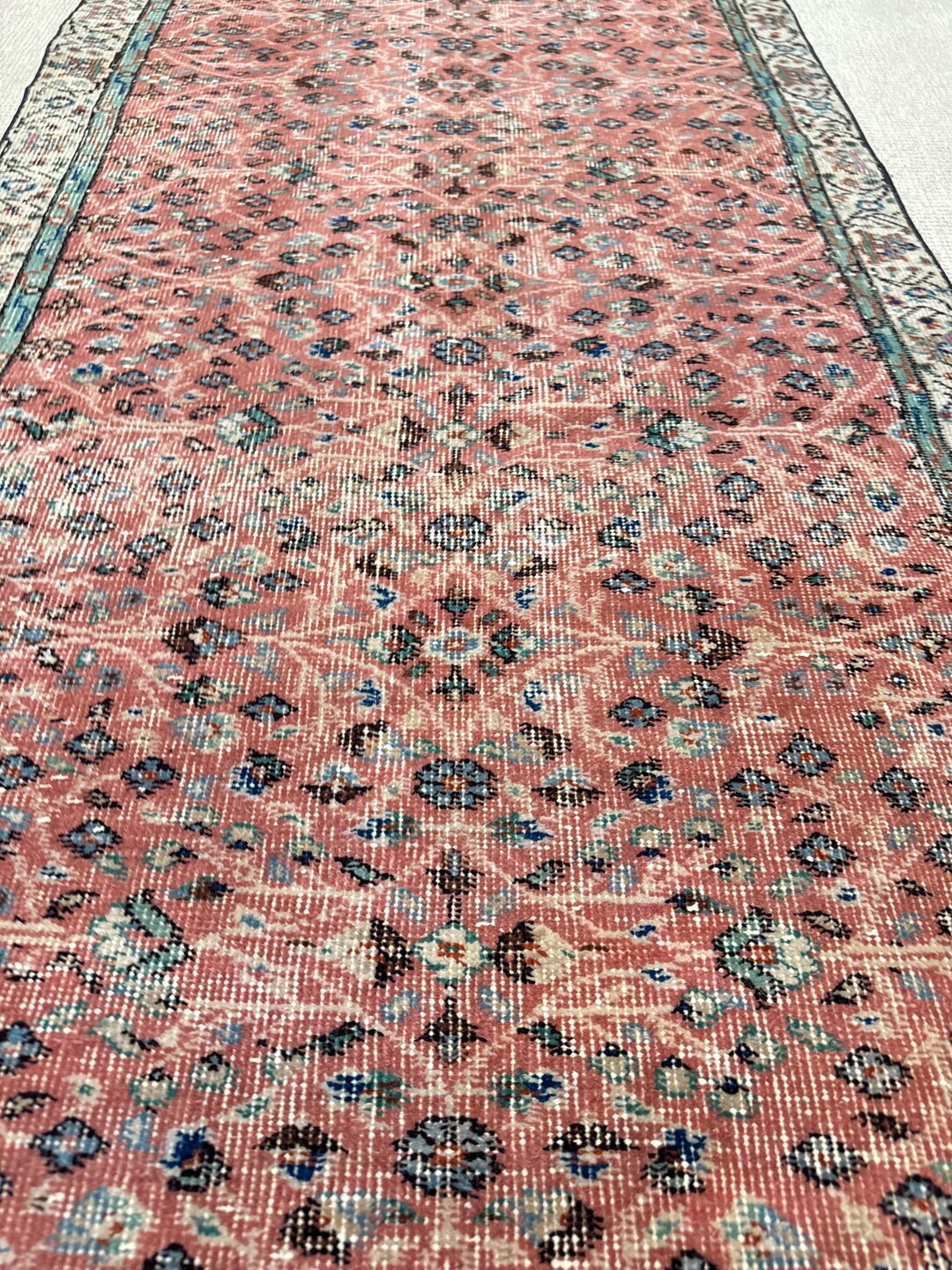 3x6 Small Red Rugs for Bedroom, Rose Floral Area Oushak Rug, Kitchen ...