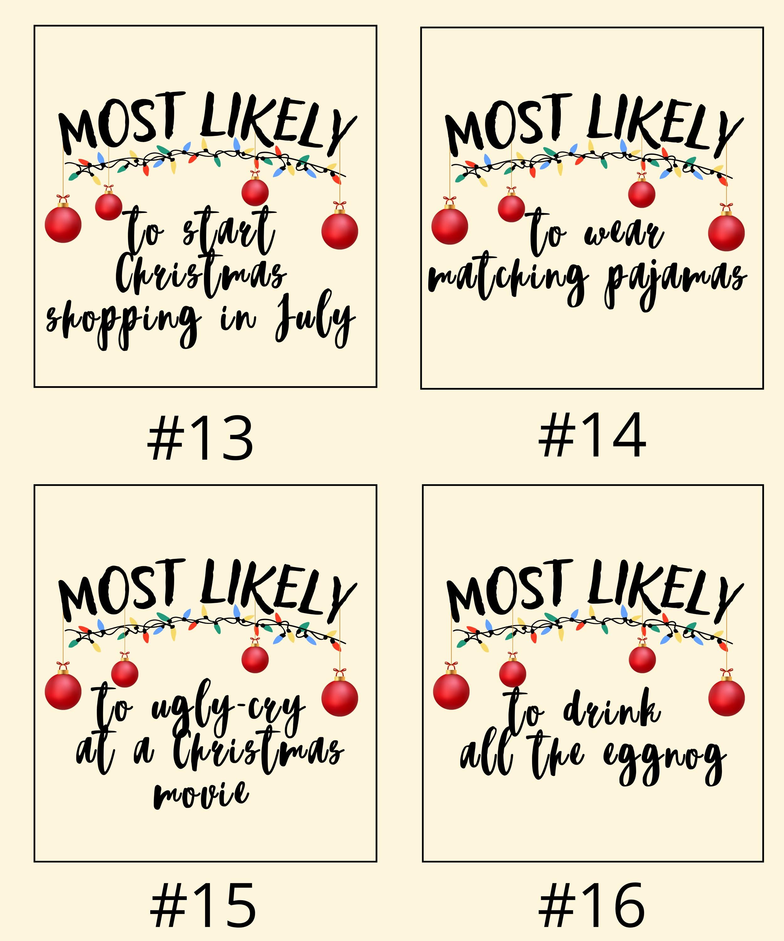 Personalized Most Likely to Christmas Shirt – Funny Holiday Tee - Etsy