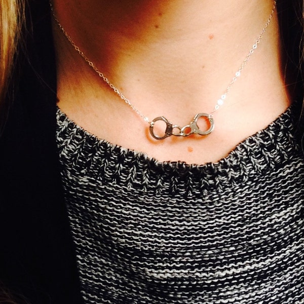 Hand Cuff Necklace - Etsy