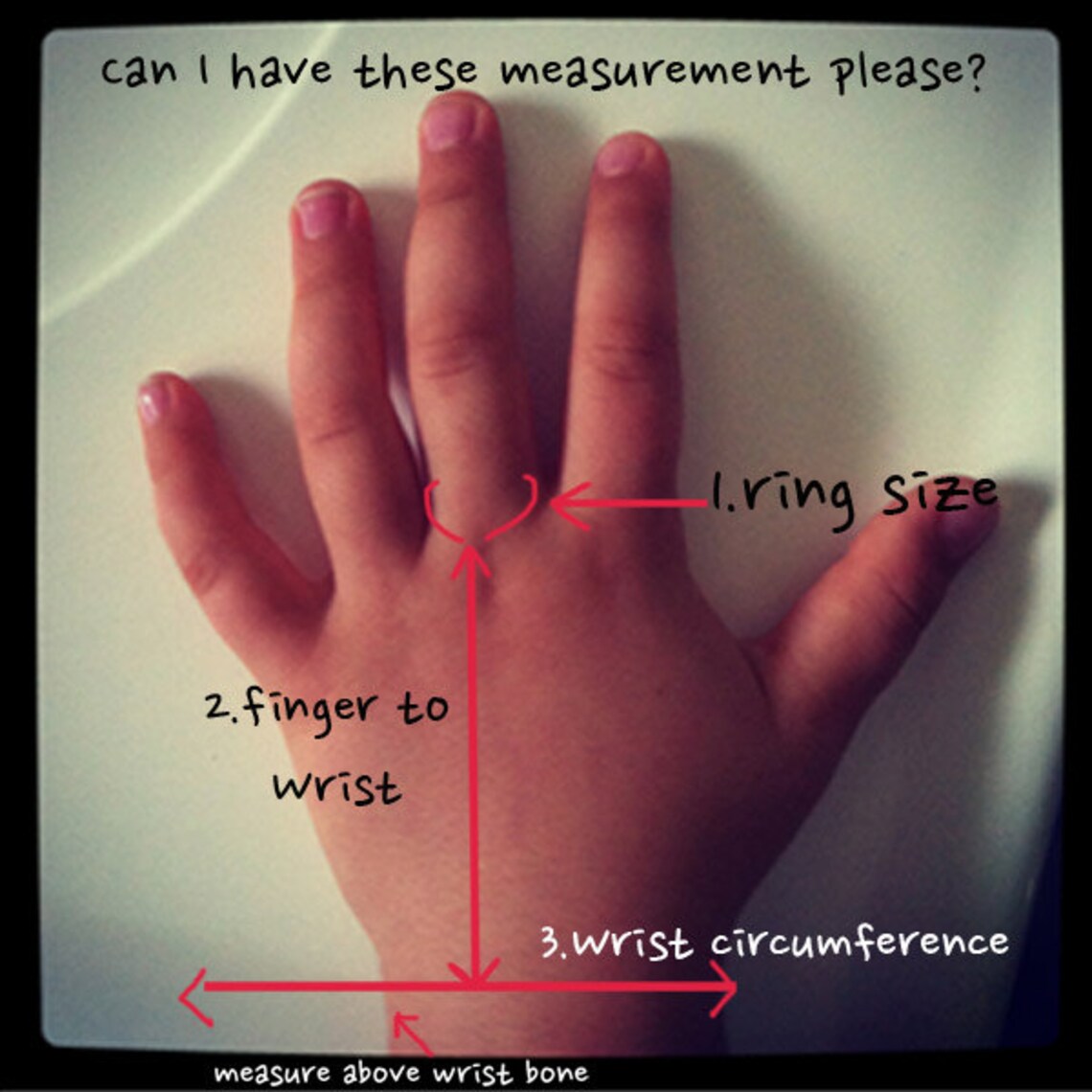 Kids Turquoise Stone Chain Gypsy Finger Bracelet/ Slave | Etsy