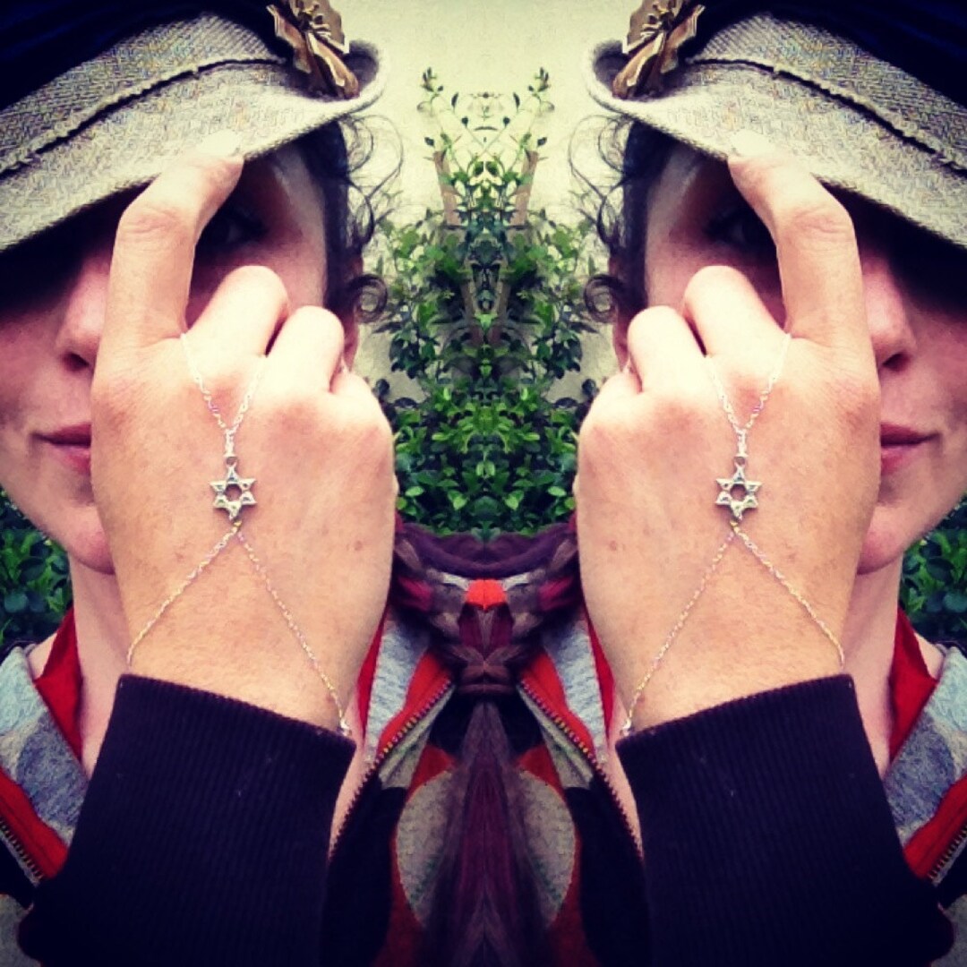 Sterling Silver Star of David Finger-bracelet/slave-bracelet - Etsy