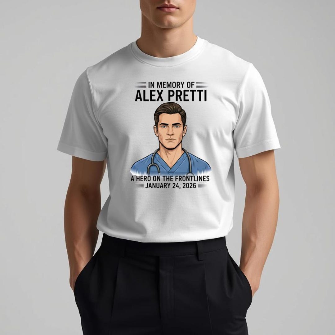 Alex Pretti Memorial Shirt - Justice for Minneapolis ICU Nurse - Hero ...