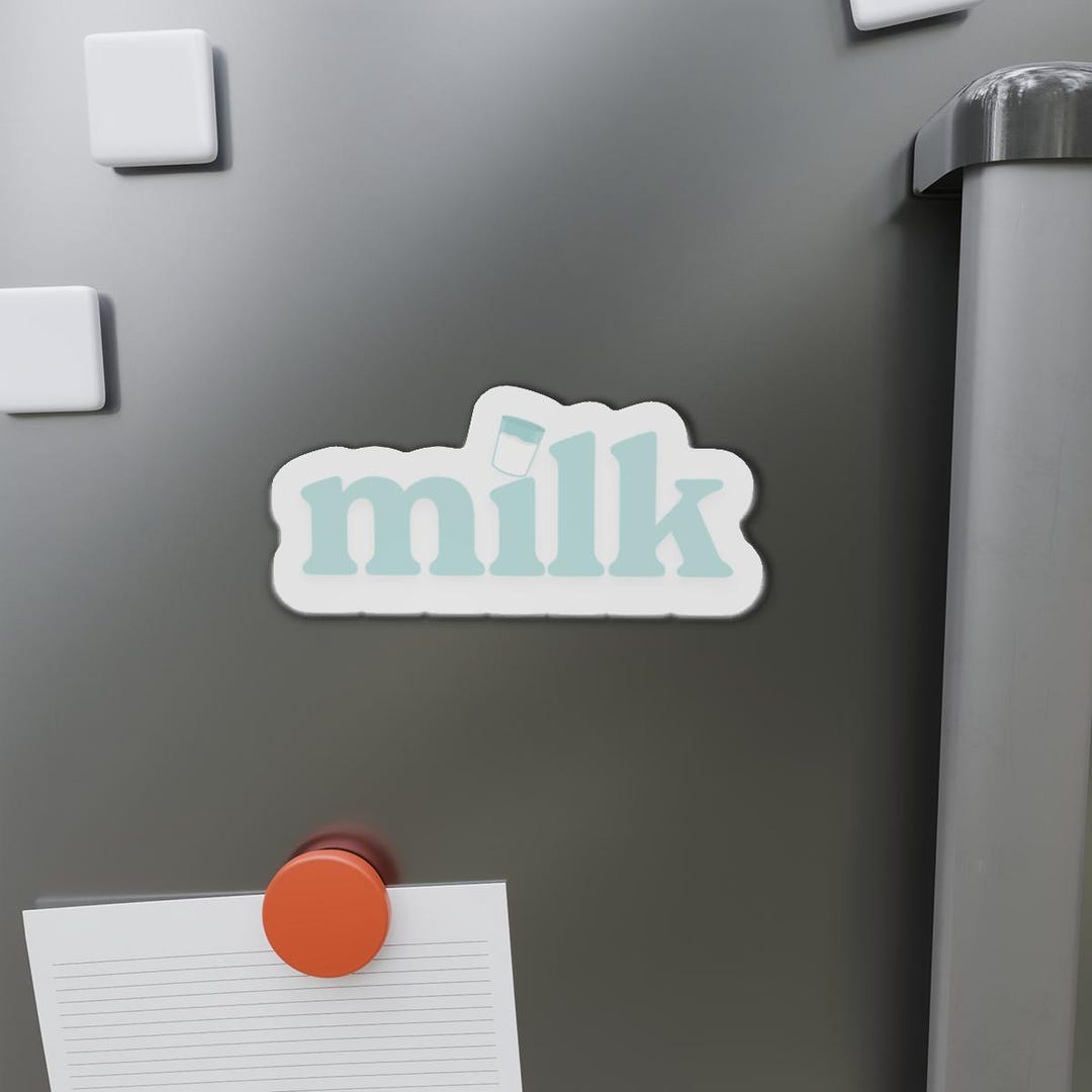 Milk Die-cut Magnet: Fun Kitchen & Kid's Room Decor - Etsy