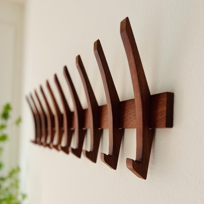 Wooden Mcm Coat Rack - Etsy