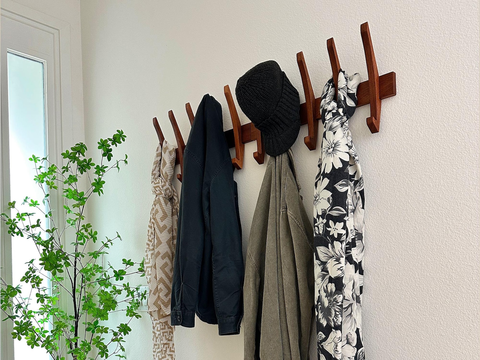 Meridian 5 Restocked — Mid-century Modern Sapele Wood Coat Rack ...