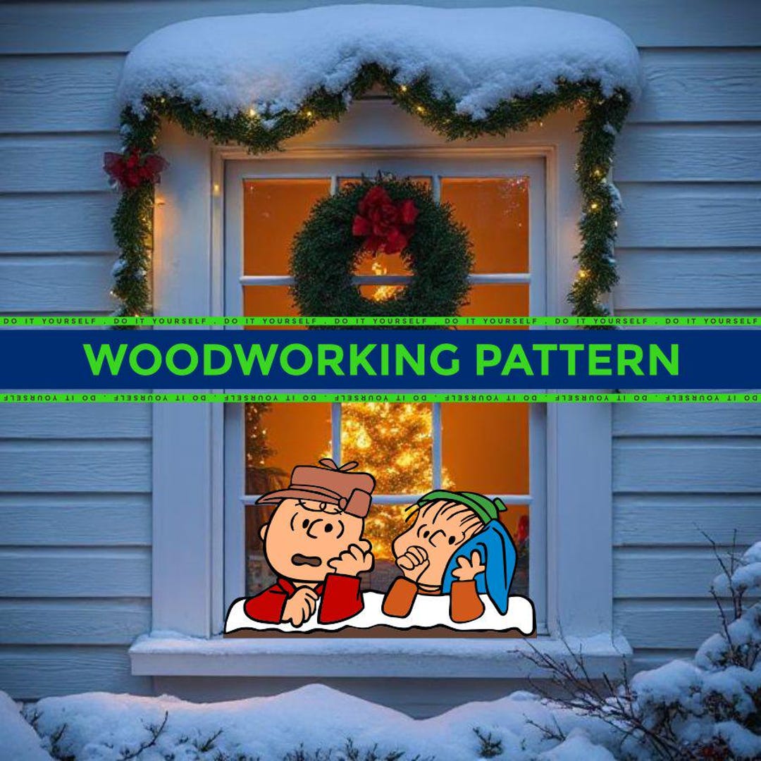 Charlie Brown and Linus Christmas Yard Art Woodworking Pattern (digital ...