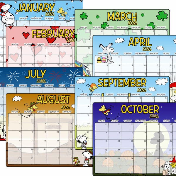 Snoopy 2026 - Etsy