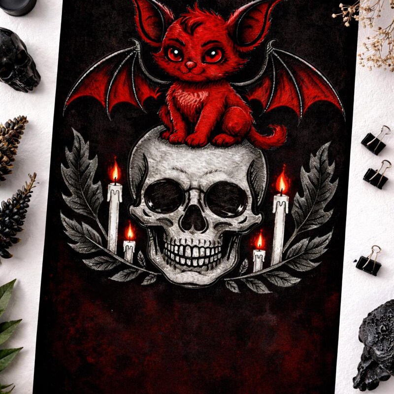 Skull Poster - Etsy